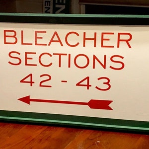 Boston Red Sox Fenway Park Large Custom Hand Painted Bleacher Section ...