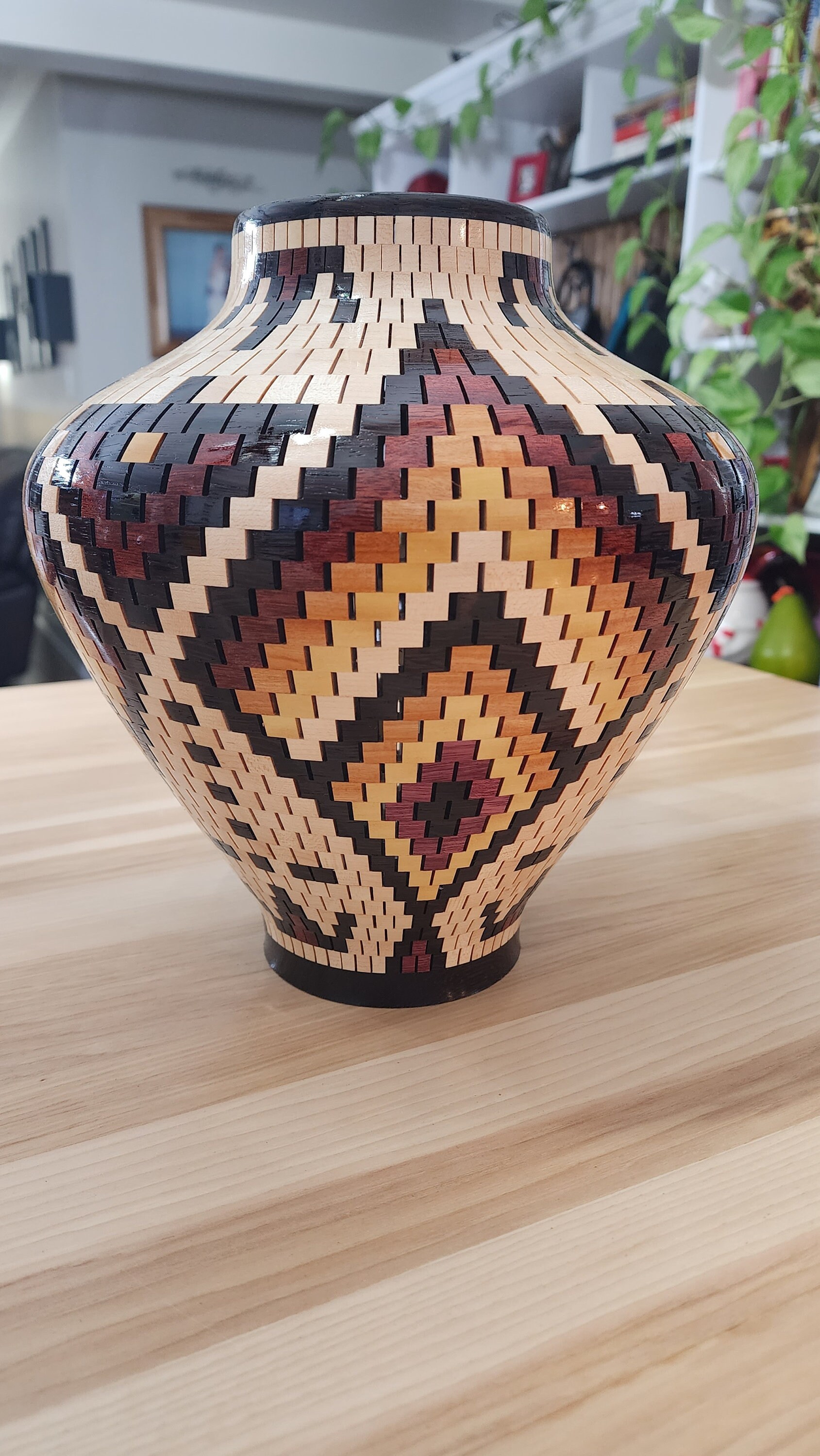 Handmade Segmented Wood Vase: Exotic Wenge, Bloodwood, Maple - Etsy