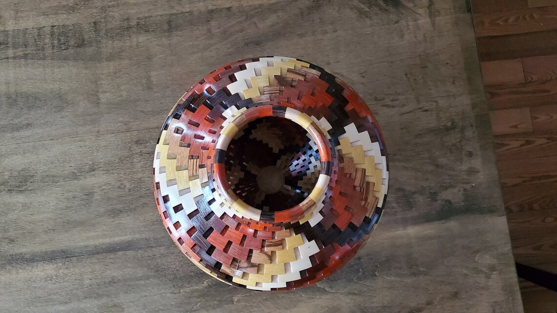 Stunning Open Segment Maple, Wenge, Zebra, Yellowheart, Padauk, Sapele ...