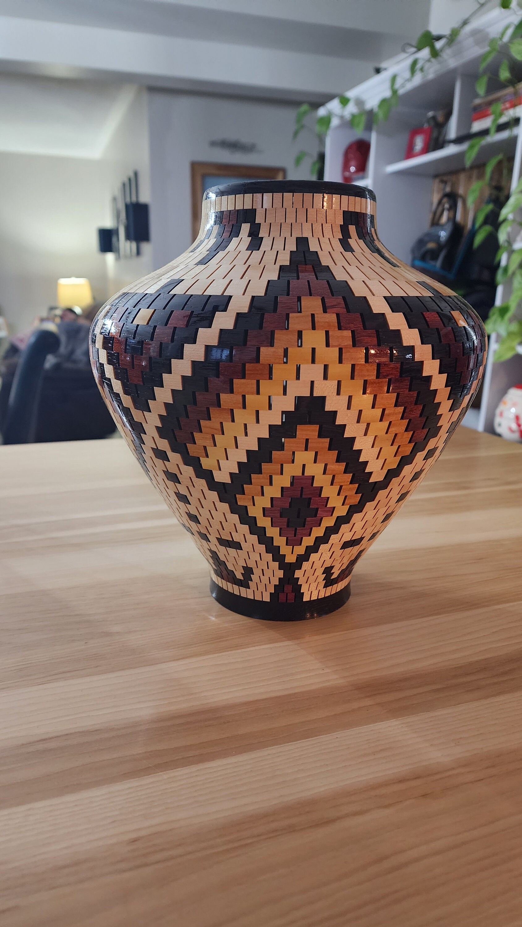 Handmade Segmented Wood Vase: Exotic Wenge, Bloodwood, Maple - Etsy