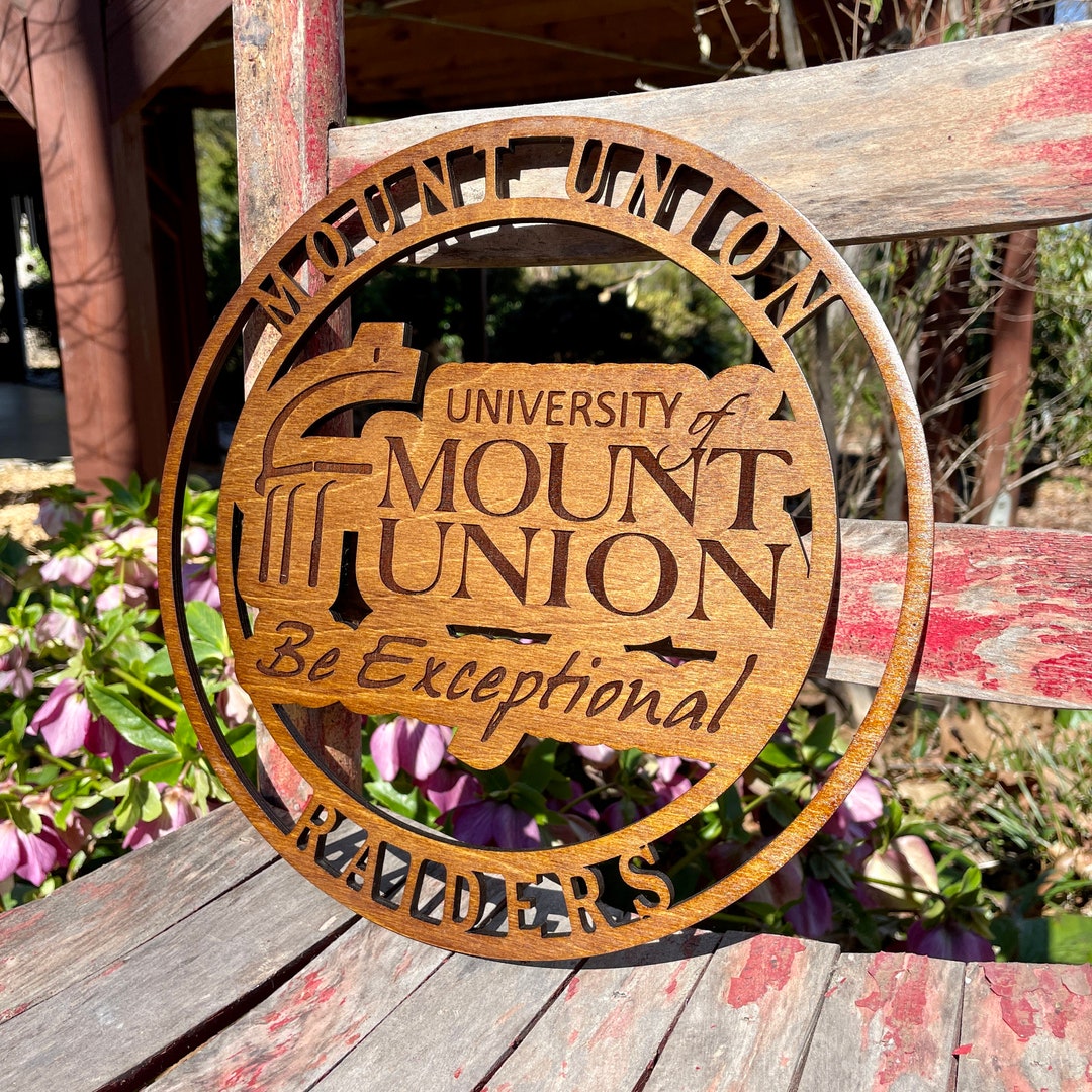 University of Mount Union Mount Union Raiders Circular Wood - Etsy