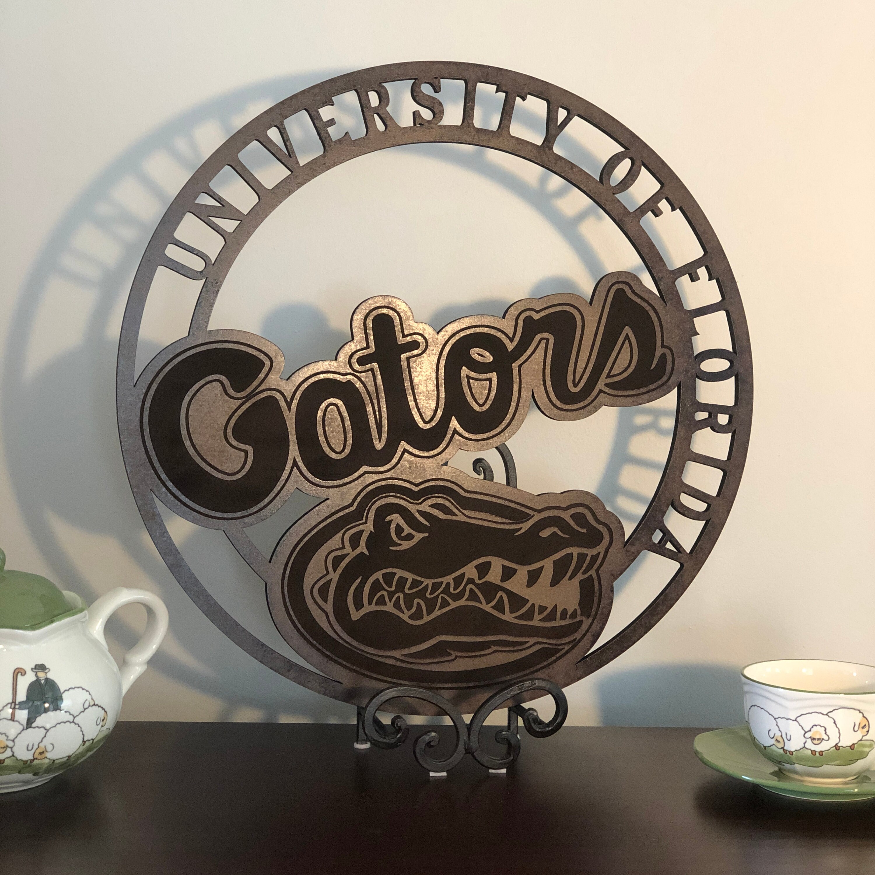 University of Florida Gators Circular Wood Wall Hanging - Etsy