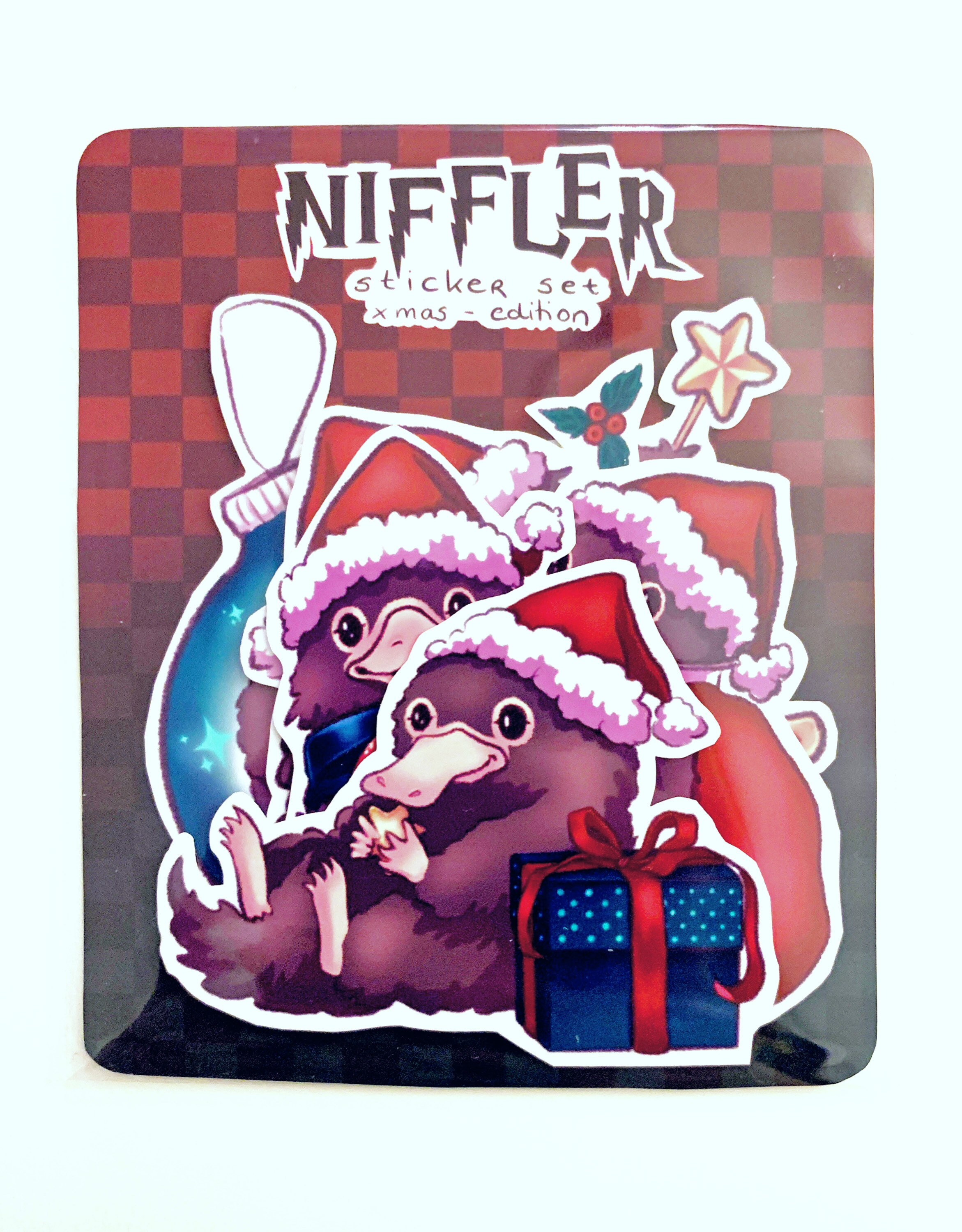 Niffler Sticker Christmas Edition, Planner, Journal, Cute Xmas Sticker ...