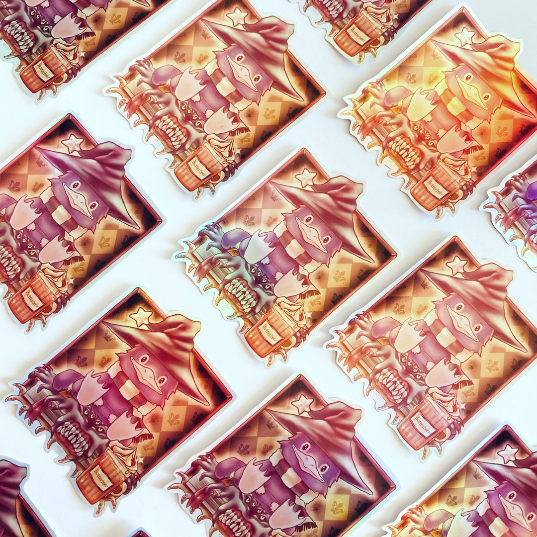 Holographic Niffler Sticker, Halloween Sticker, Fantastic Beasts - Etsy