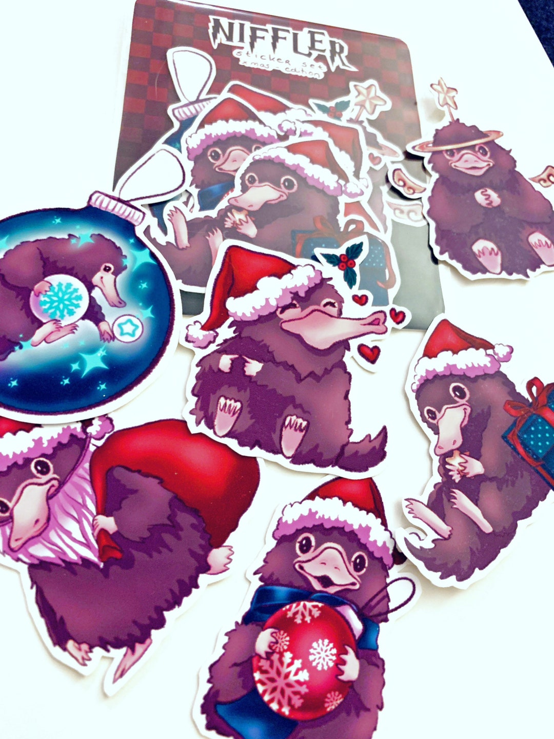 Niffler Sticker Christmas Edition, Planner, Journal, Cute Xmas Sticker ...
