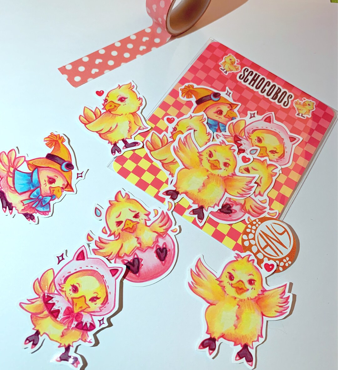 Sticker Set Schocobos, Final Fantasy, Chocobos, Planner, Journal - Etsy