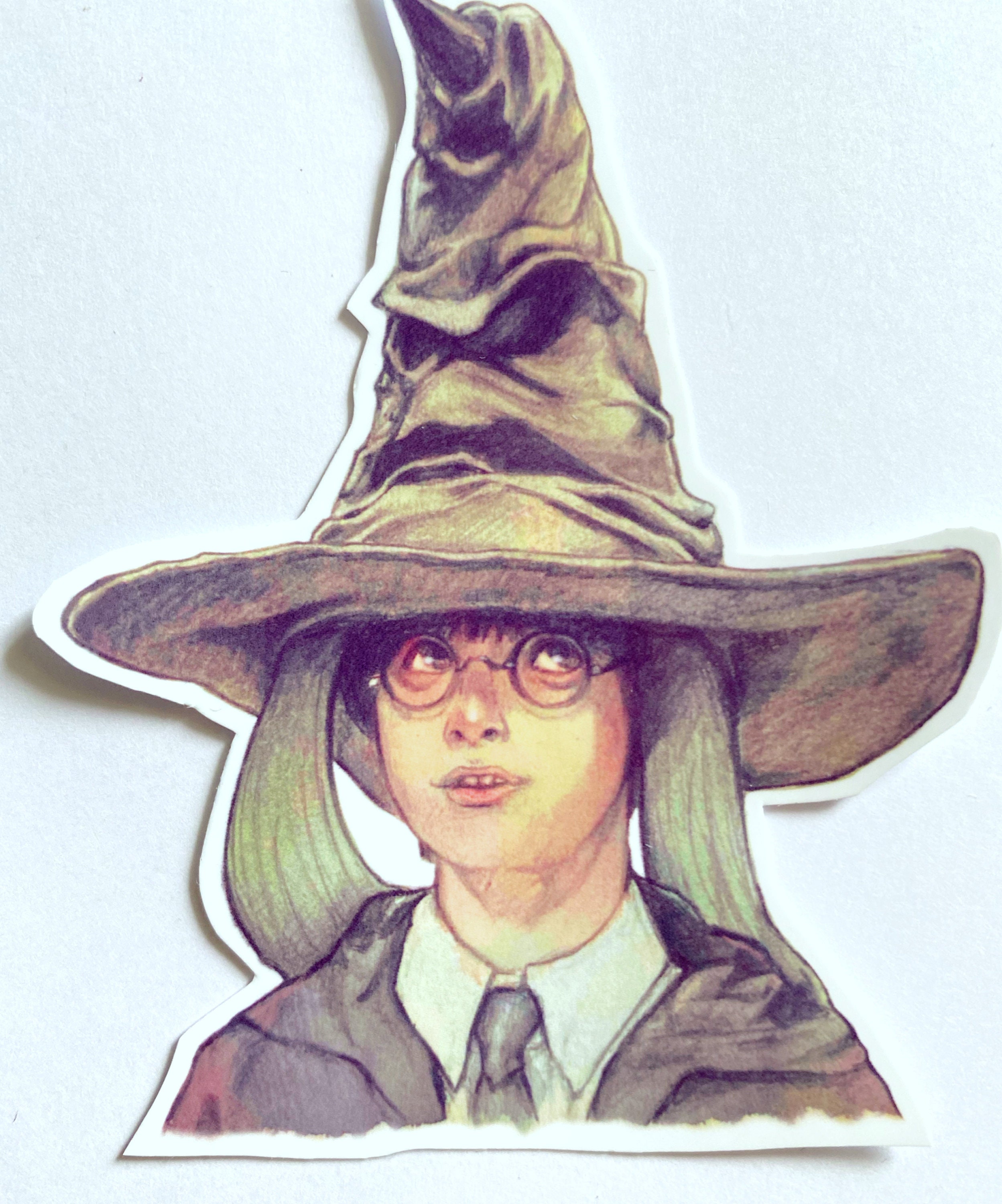 Harry Potter Sticker, Hogwarts House Sticker, Sorting Hat Sticker ...