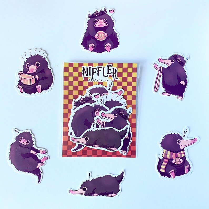 Sticker Set Niffler, Phantastische Tierwesen - Etsy.de