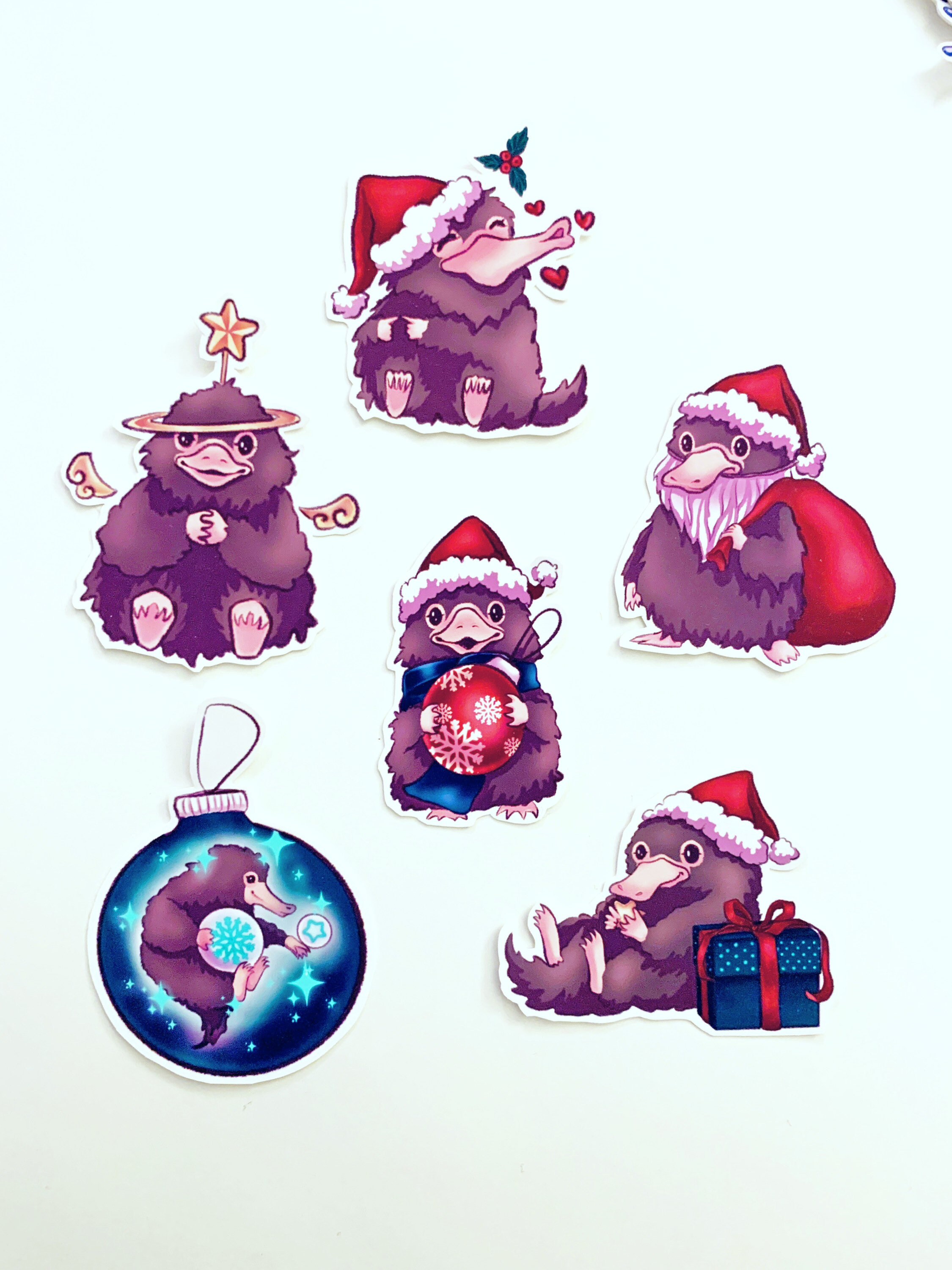 Niffler Sticker Christmas Edition, Planner, Journal, Cute Xmas Sticker ...
