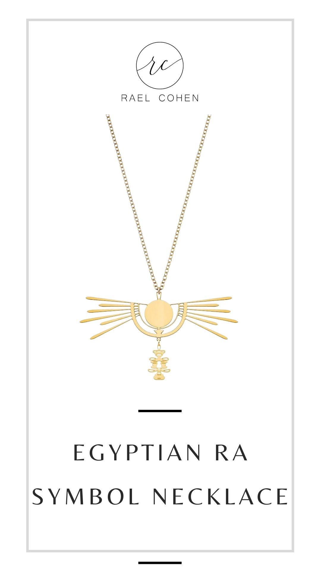 Egyptian Ra Symbol Necklace - Etsy