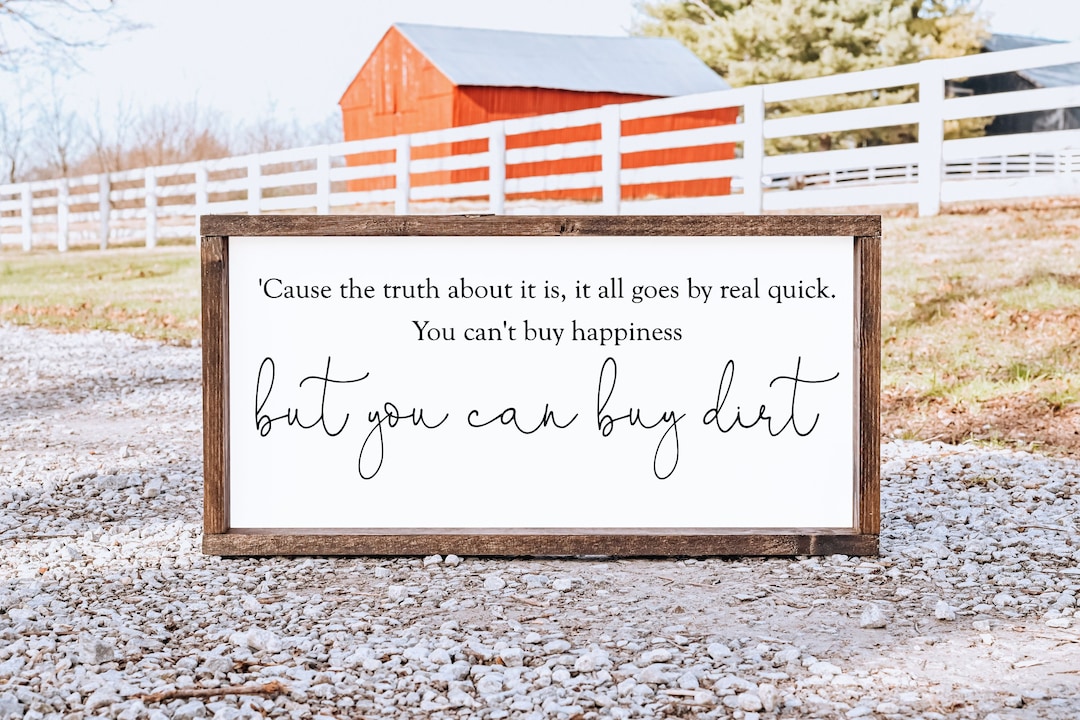 Buy Dirt Wood Sign - Etsy
