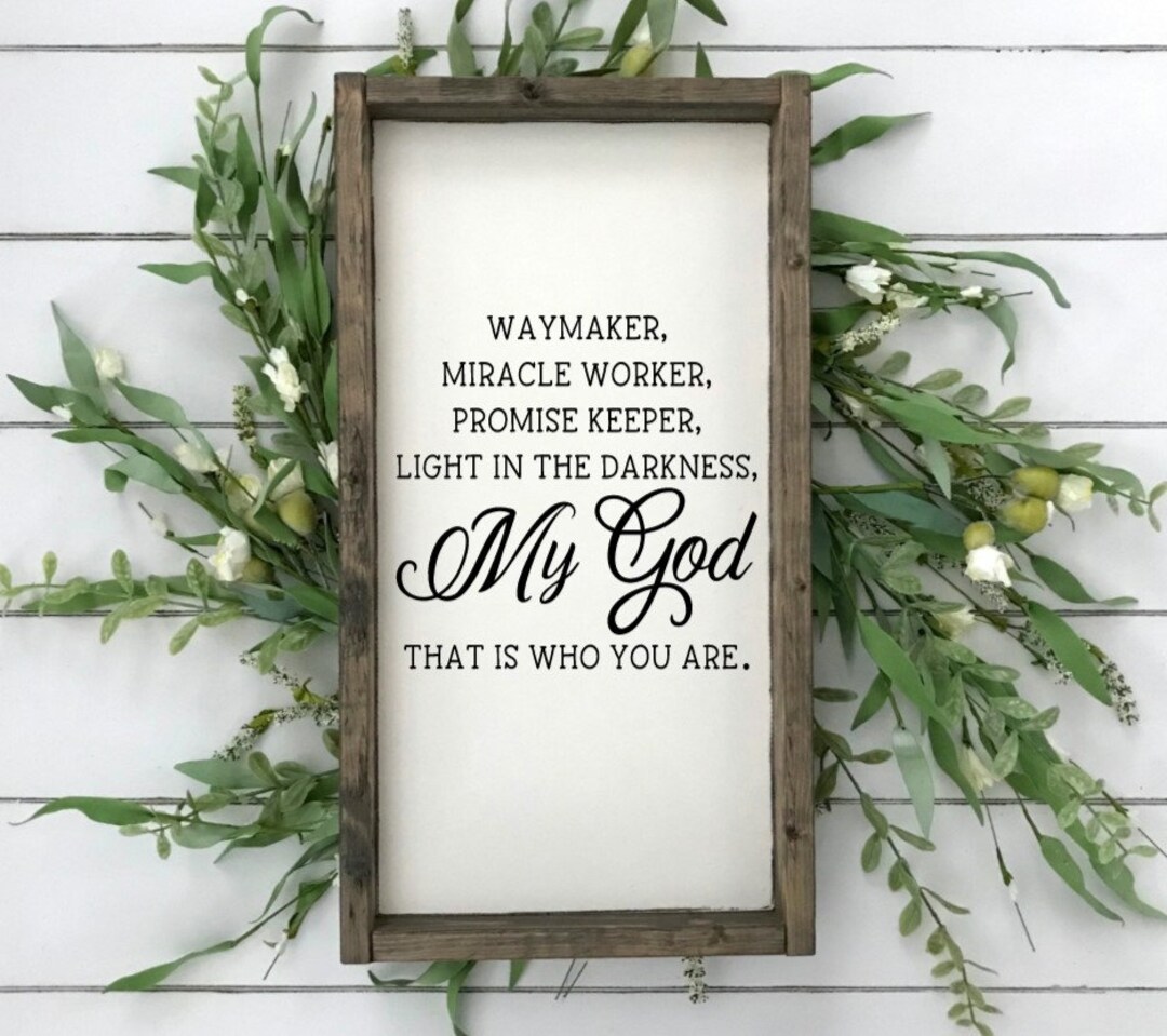 Waymaker Wood Sign - Etsy