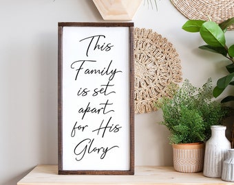 This Family is Set Apart for His Glory Poster, Family Mission Statement ...