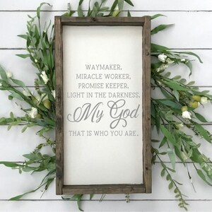 Waymaker Wood Sign - Etsy