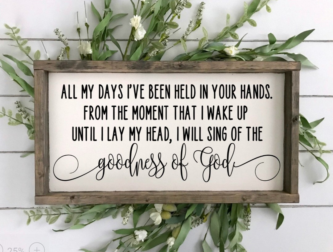 Goodness of God Wood Sign - Etsy