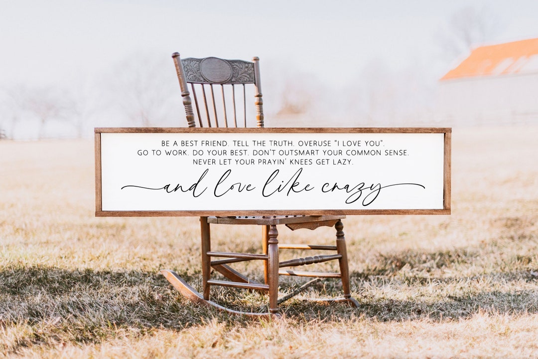Love Like Crazy Wood Sign - Etsy