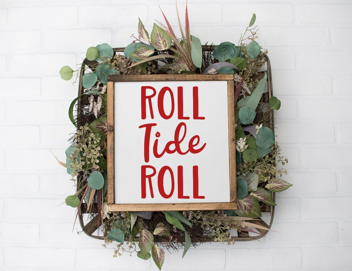 Roll Tide Roll Wood Sign - Etsy