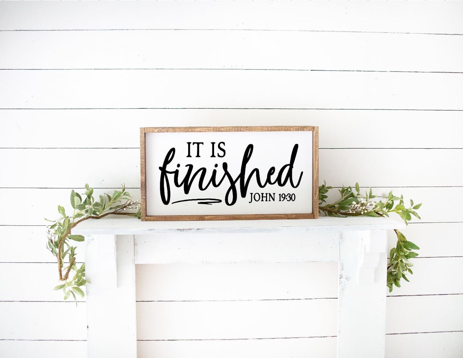 It is Finished John 19:30 Wood Sign | Etsy