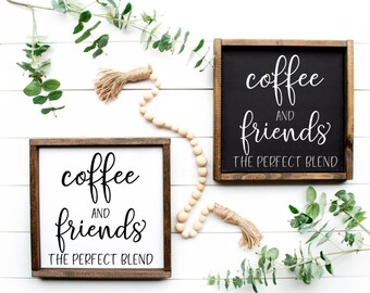 Coffee and Friends Sign - Etsy
