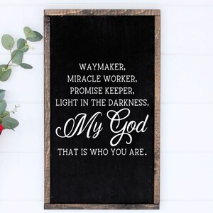 Waymaker Wood Sign - Etsy