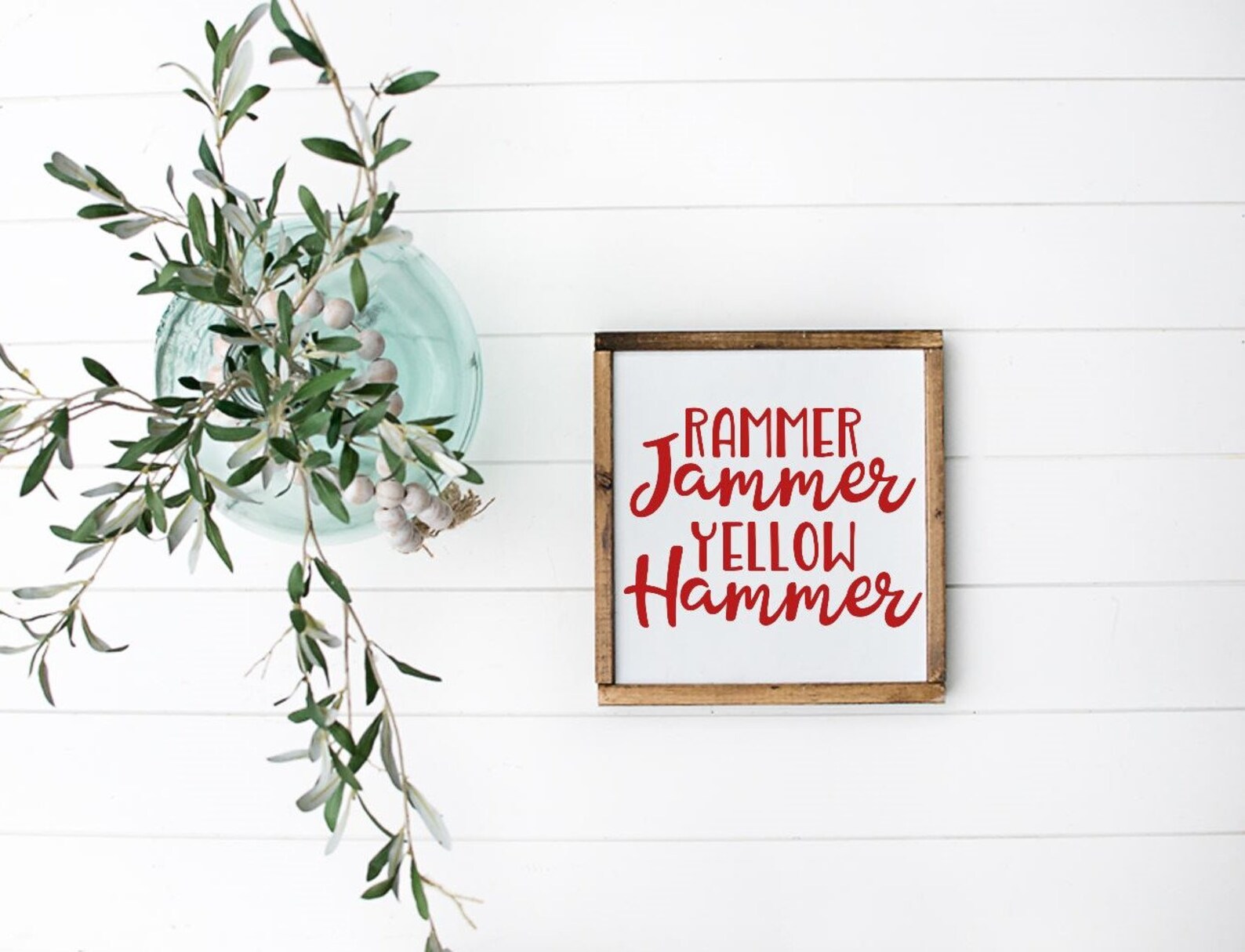 Rammer Jammer Yellow Hammer Wood Sign | Etsy