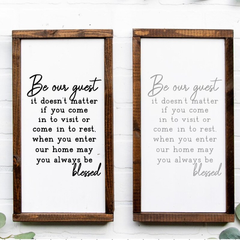 Be Our Guest Sign - Etsy