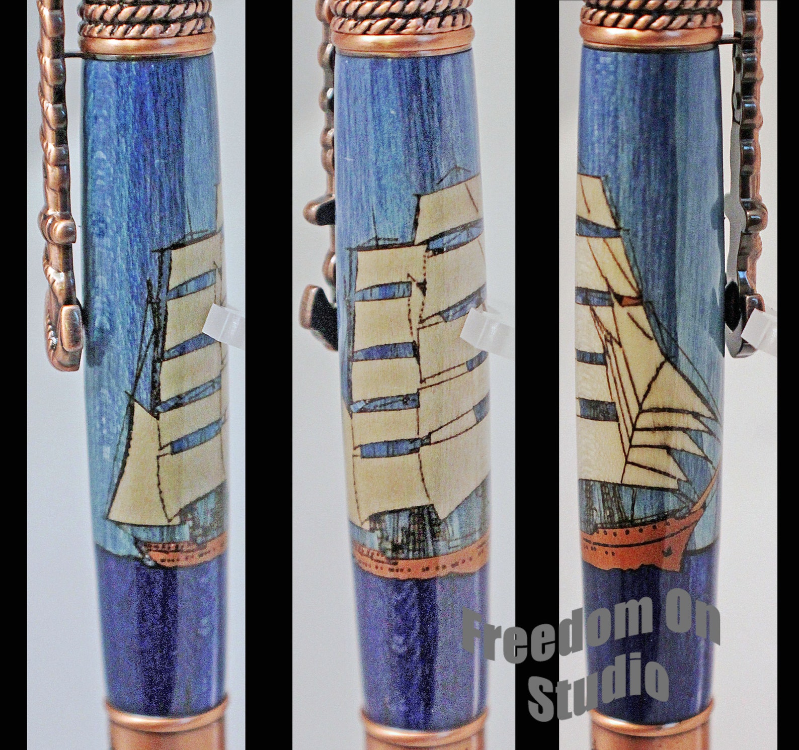 Nautical Pen Tall Ship Inlay - Etsy