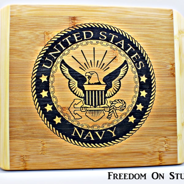 Us Navy Cutting Board - Etsy