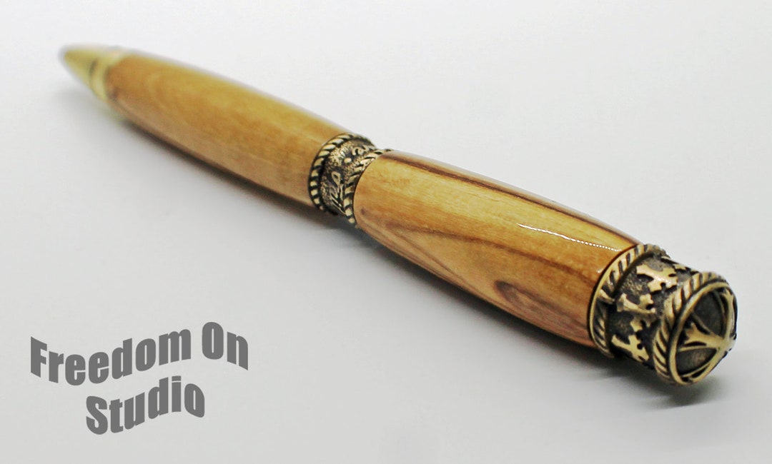 Handturned Faith, Hope, Love Pen - Bethlehem Olive - Etsy
