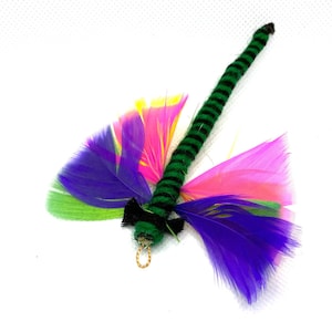 Striped Dragonfly 3 Pack Cat Toy by Litterboy Pets - Etsy