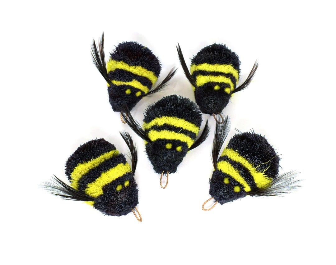 Small Bees 5 Pack- Litterboy Cat Toys - Etsy