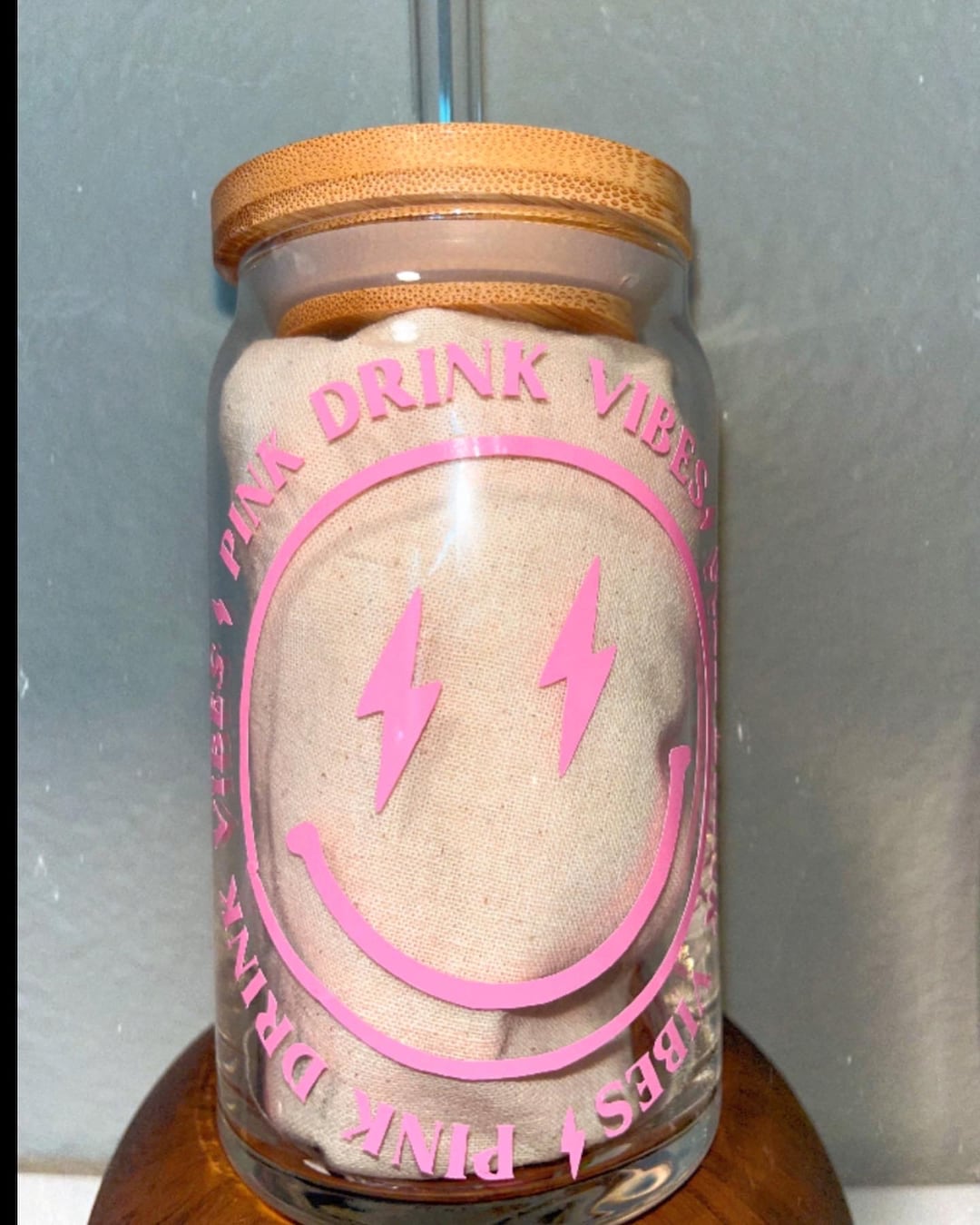 PLEXUS Pink Drink Vibes Beer Can Glass - Etsy