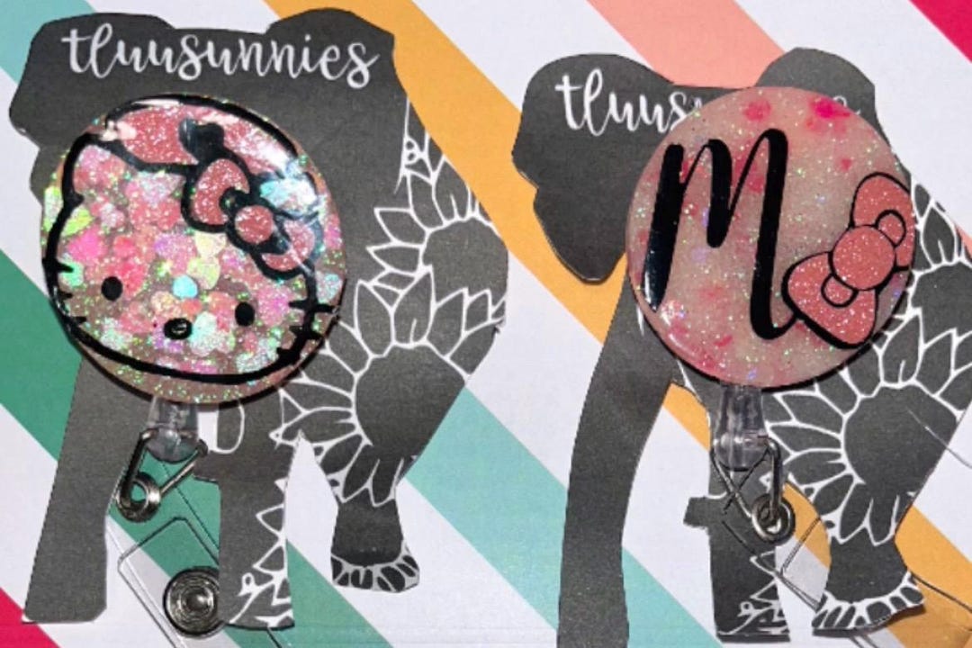 Hello Kitty Themed Badge Reels - Etsy