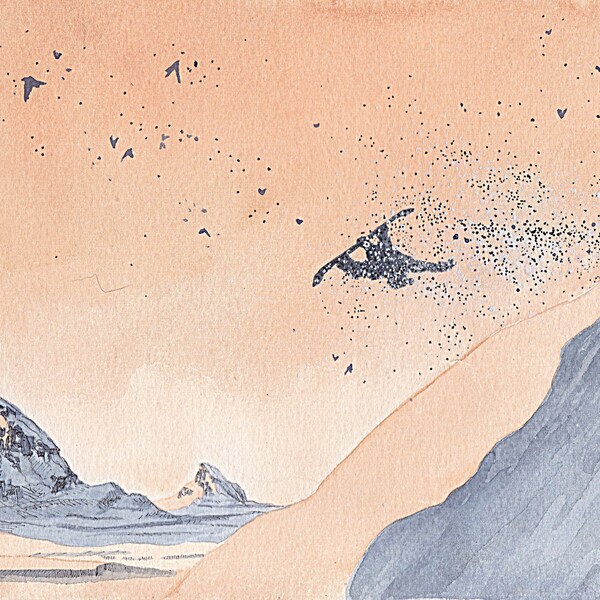 Alpenglow Painting - Etsy