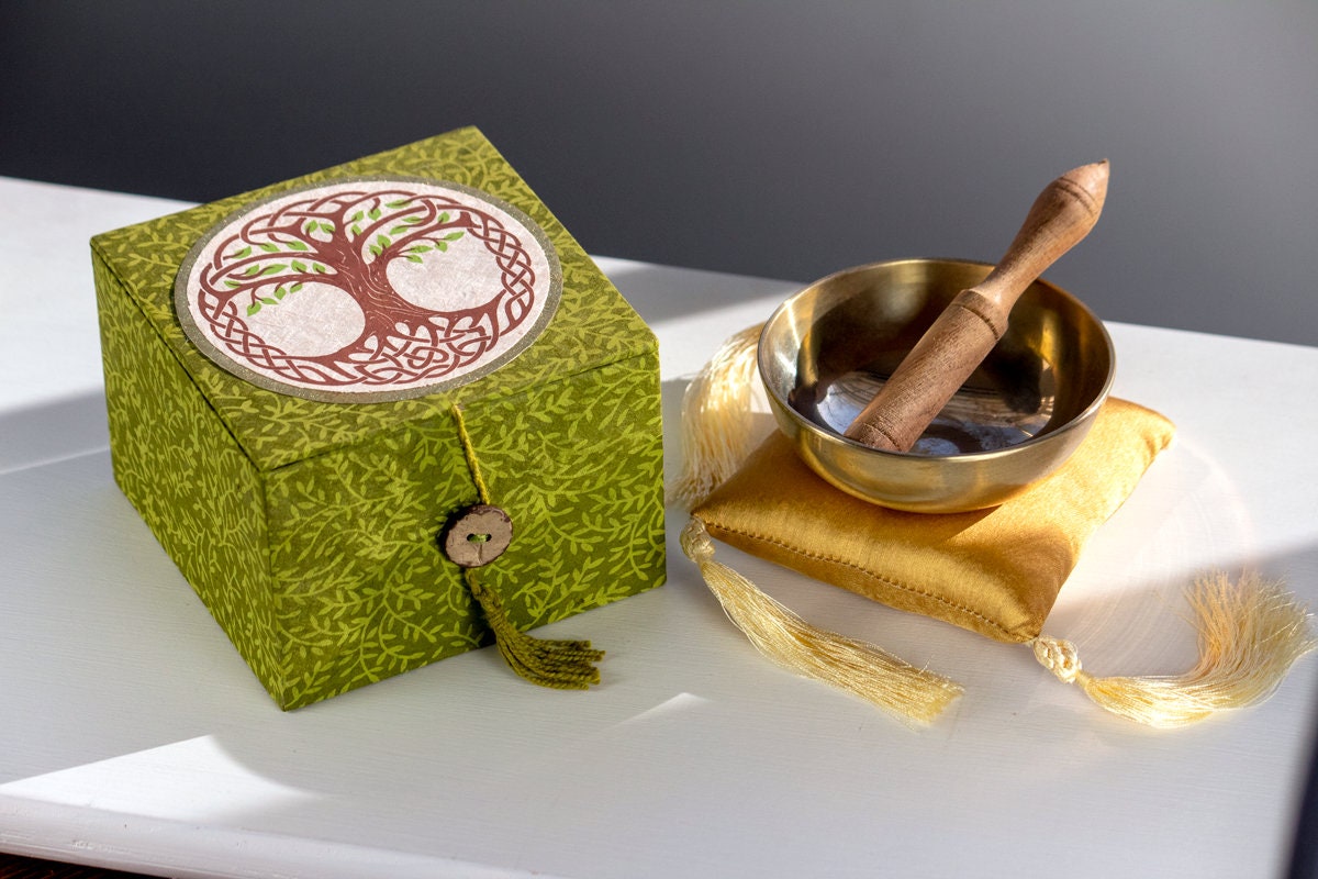 Meditation Bowl Box - Etsy