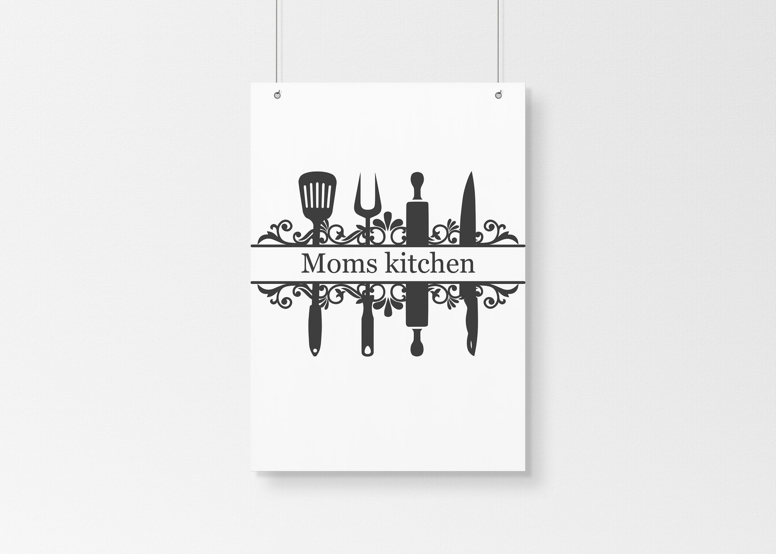 Kitchen Monogram Svg. Chef Monogram Svg. Dxf Eps Pdf Png Svg - Etsy