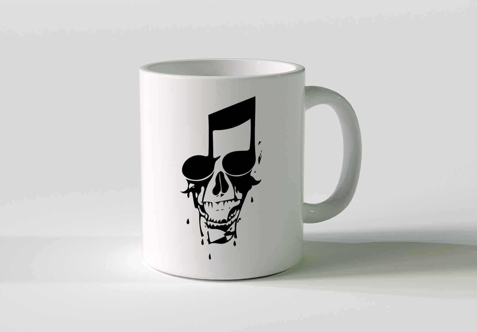 Skull Music Note Svg, Music Note Gothic Skull Svg Digital Design File ...
