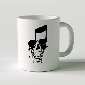 Skull Music Note Svg, Music Note Gothic Skull Svg Digital Design File ...