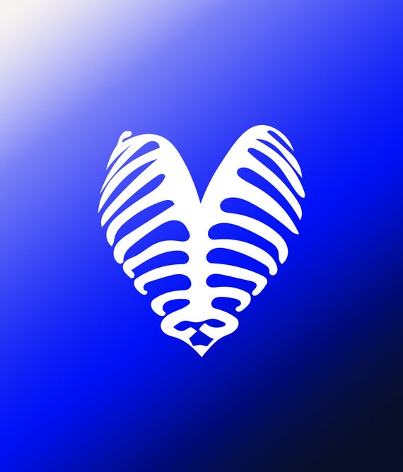 Rib Cage Heart Svg Gothic Heart Svg Heart Design Svg | Etsy Australia