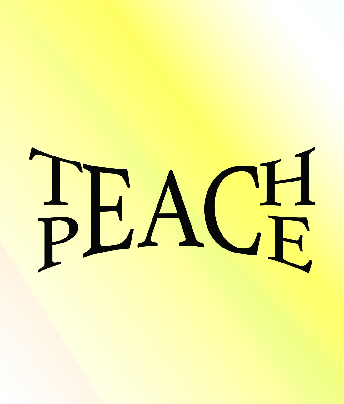 Teach Peace Svg Digital Cut File for Cricut Silhouette and | Etsy