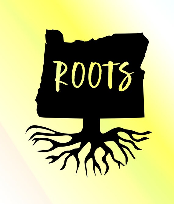 Oregon Roots Svg State of Oregon Svg Cut File Print Oregon | Etsy