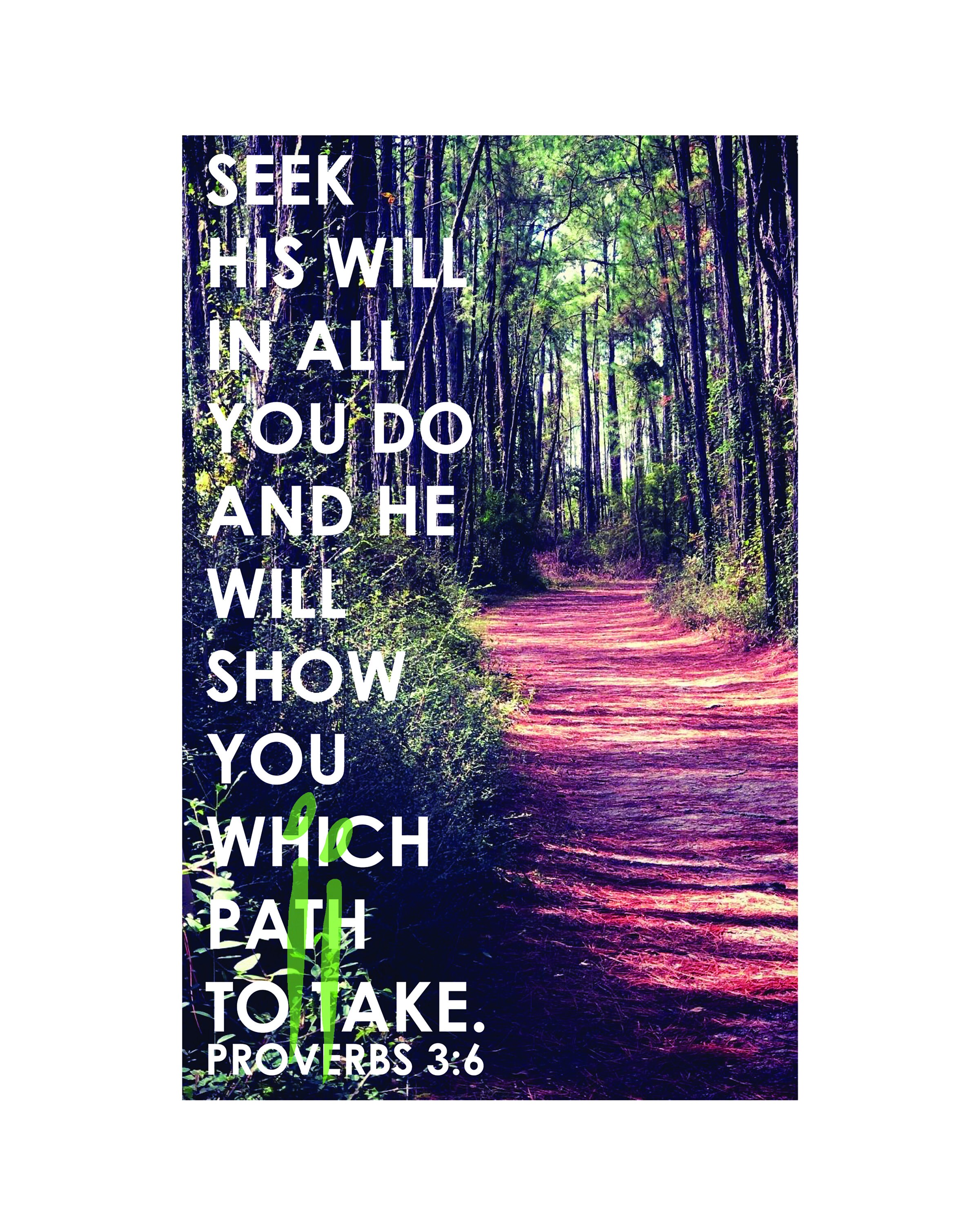 Proverbs 3:6 Which Path to Take, Printable Wall Art, Scripture Print ...