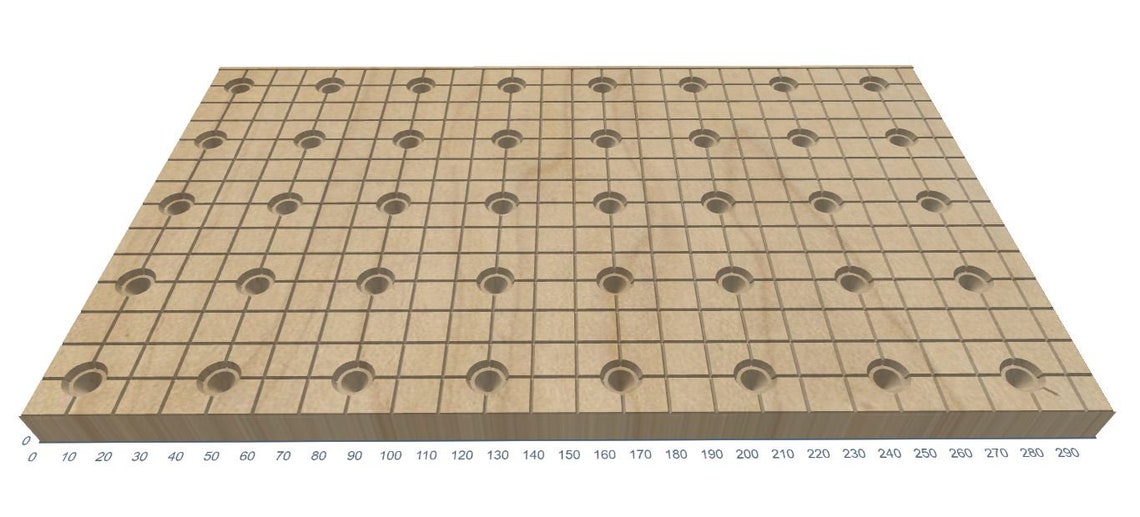 3018 CNC Spoilboard With Grid - Etsy