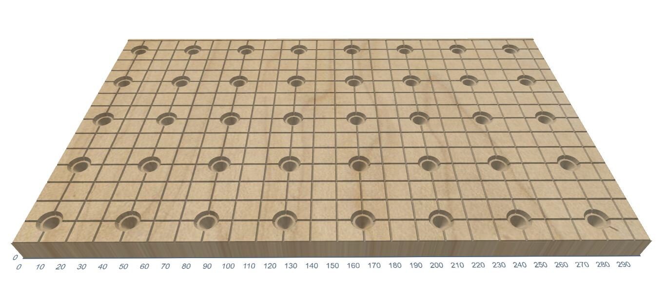3018 CNC Spoilboard With Grid - Etsy