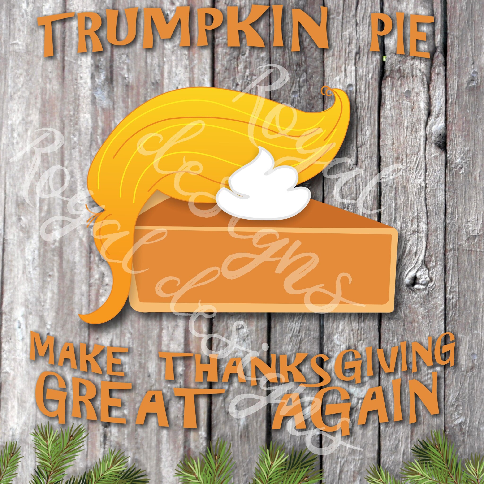 Trumpkin Pie SVG, Trumpkin Digital Design, Trumpkin Pie Thanksgiving ...