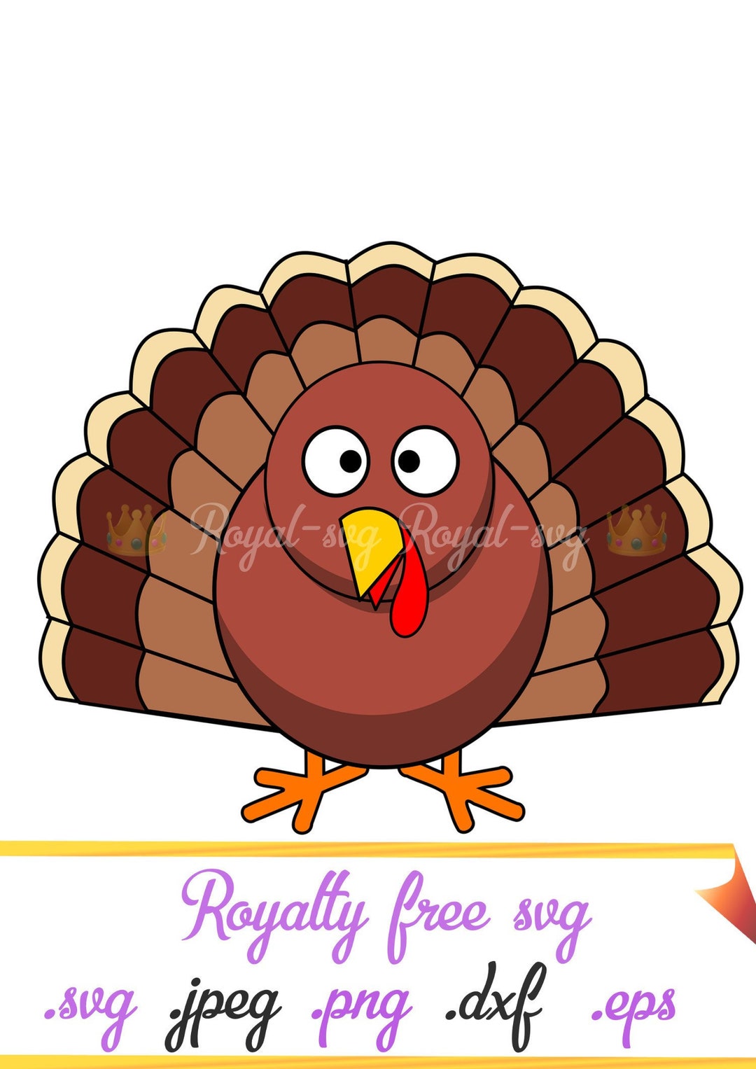 Turkey SVG | Thanksgiving SVG | Turkey Digital Design | Turkey Clipart ...