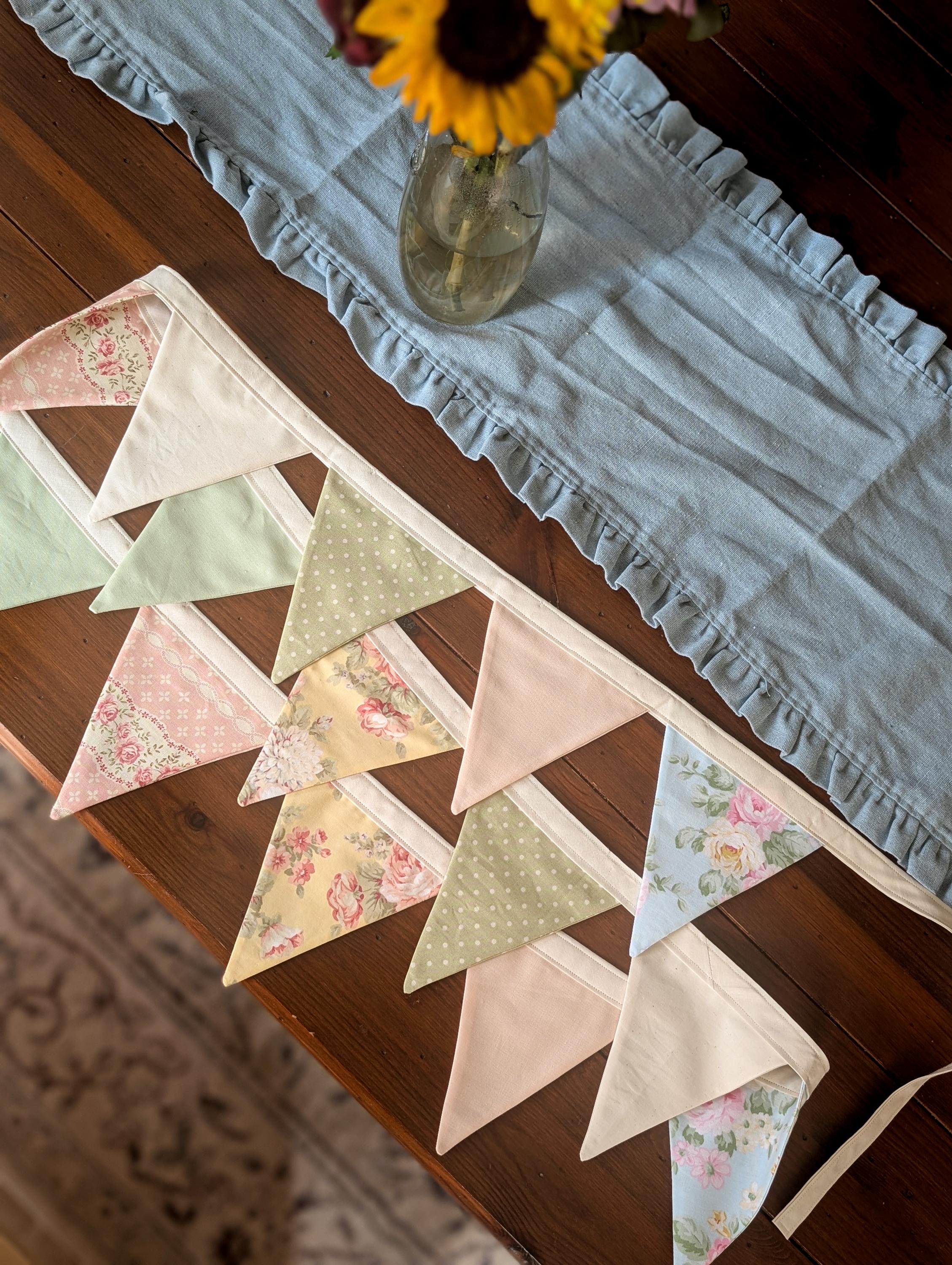 Bunting Banner Garland Cottagecore Birthday Wedding Nursery - Etsy