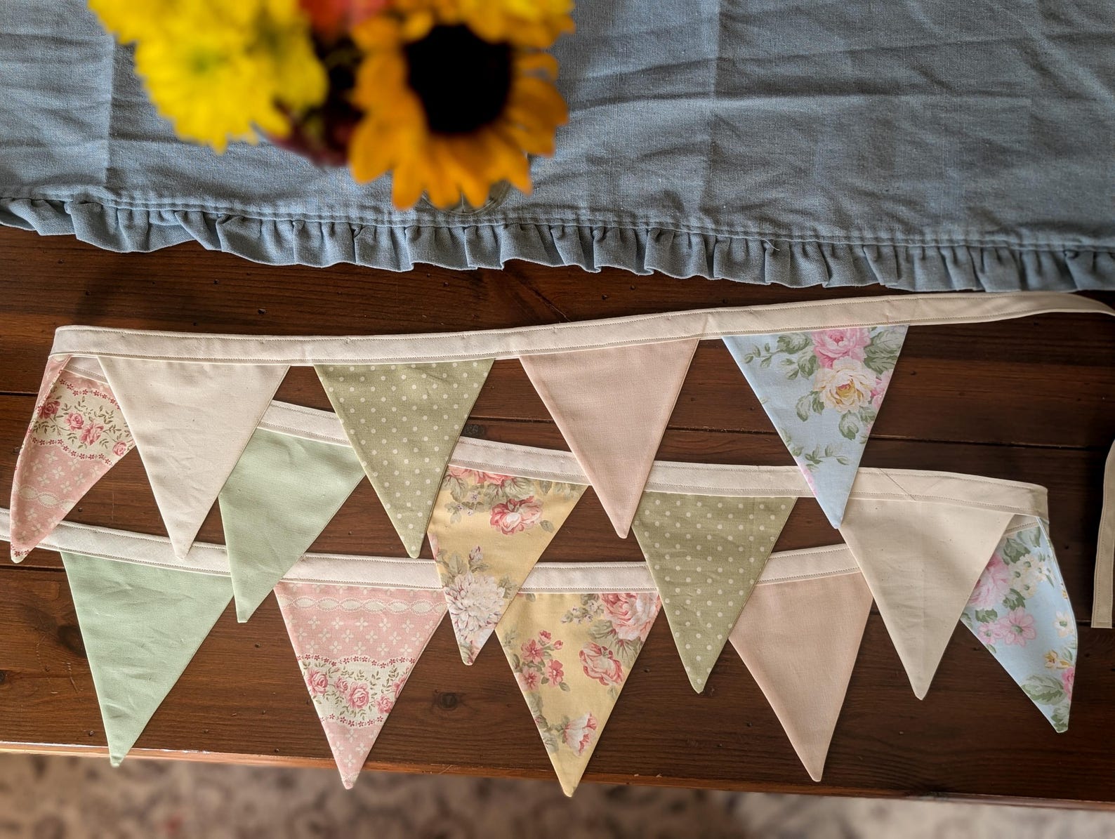Bunting Banner Garland Cottagecore Birthday Wedding Nursery - Etsy