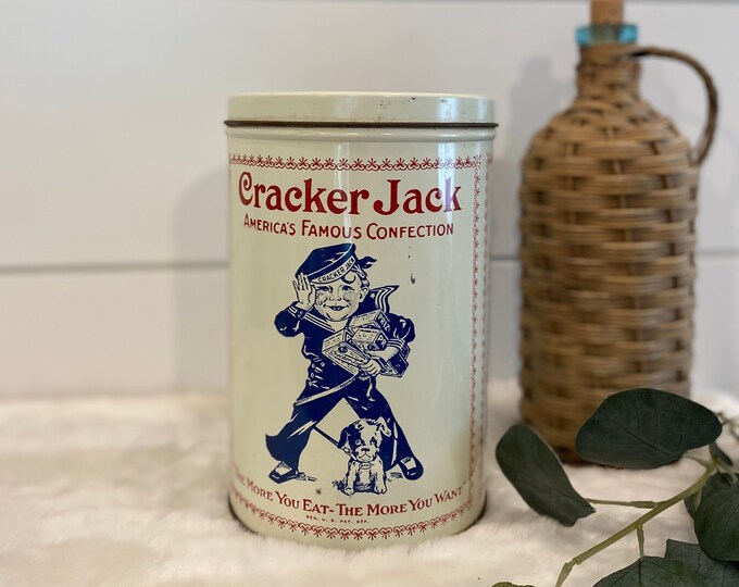 Vintage Cracker Jack Tin - Etsy