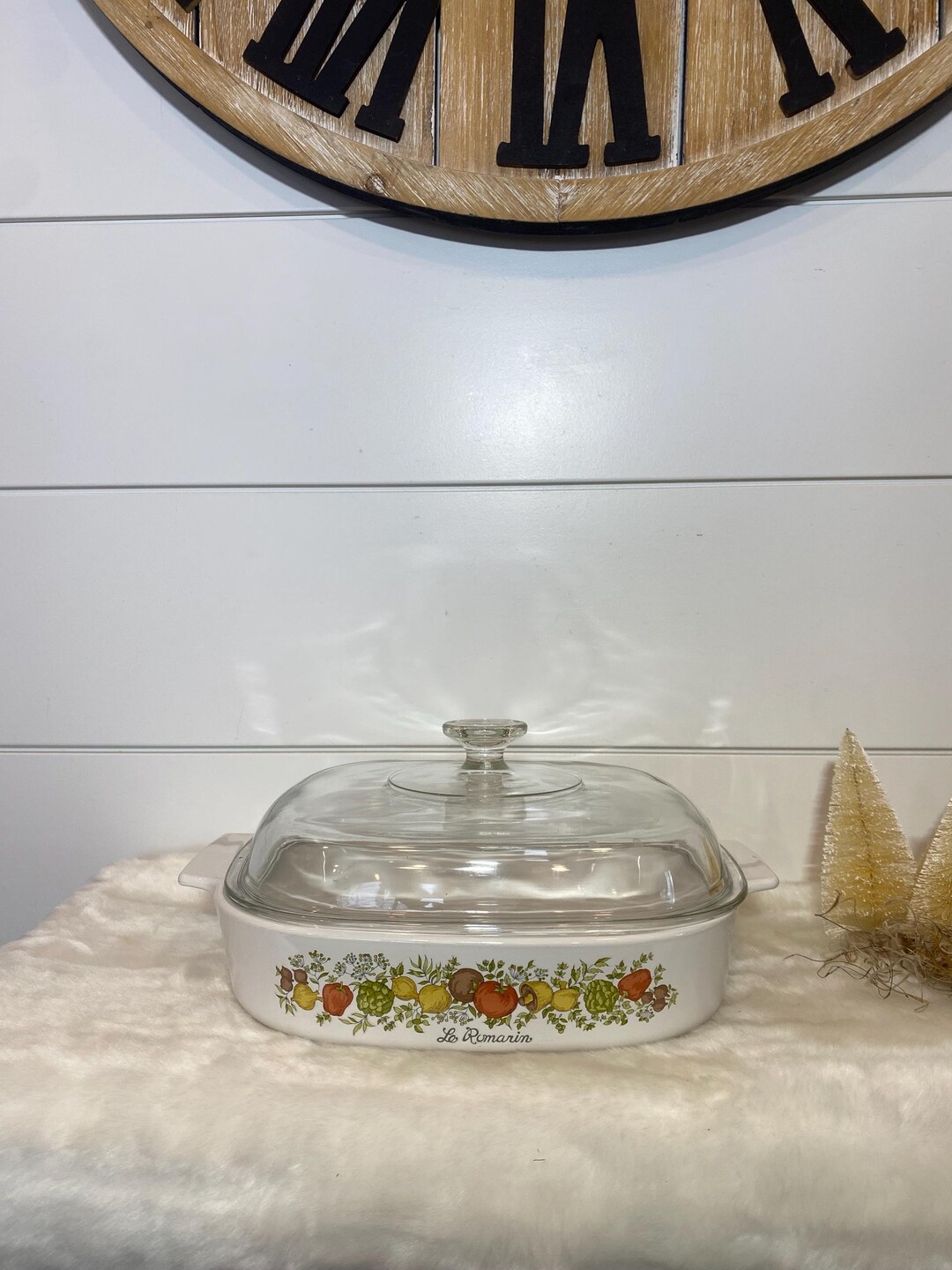 Vintage Pyrex Spice of Life Casserole Dish, Vintage French Pyrex ...